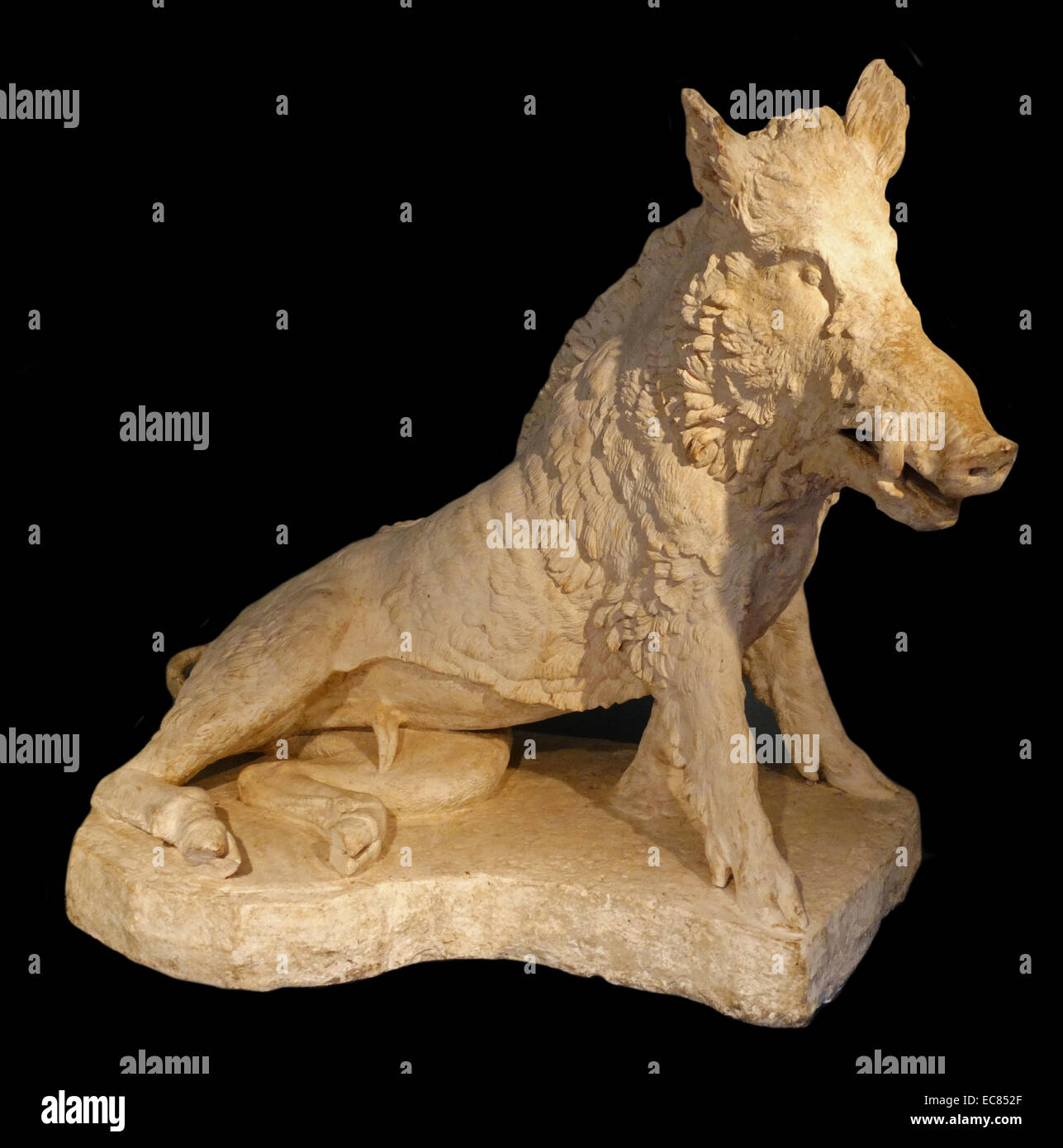 cast of a Statue of a Boar from a Roman Garden circa 3rd Century A.D ...