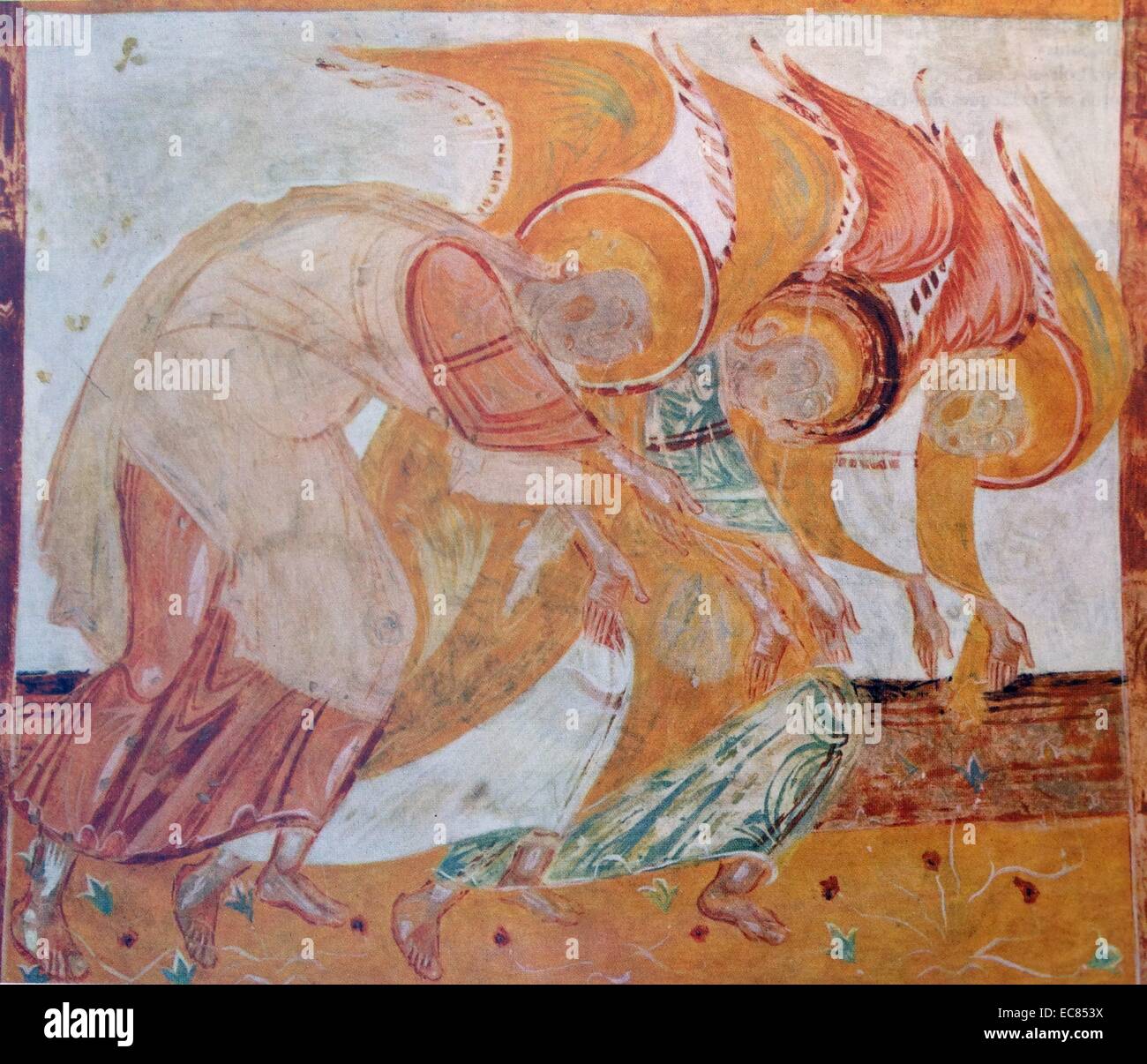 Fresco the apocalypse bending angels angels religious religion 12th ...