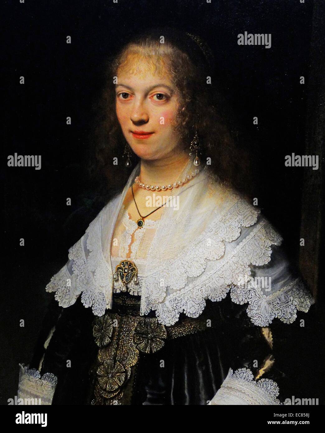 Portrait of Maria Trip. Painted by Rembrandt Harmensz van Rijn (1606 ...