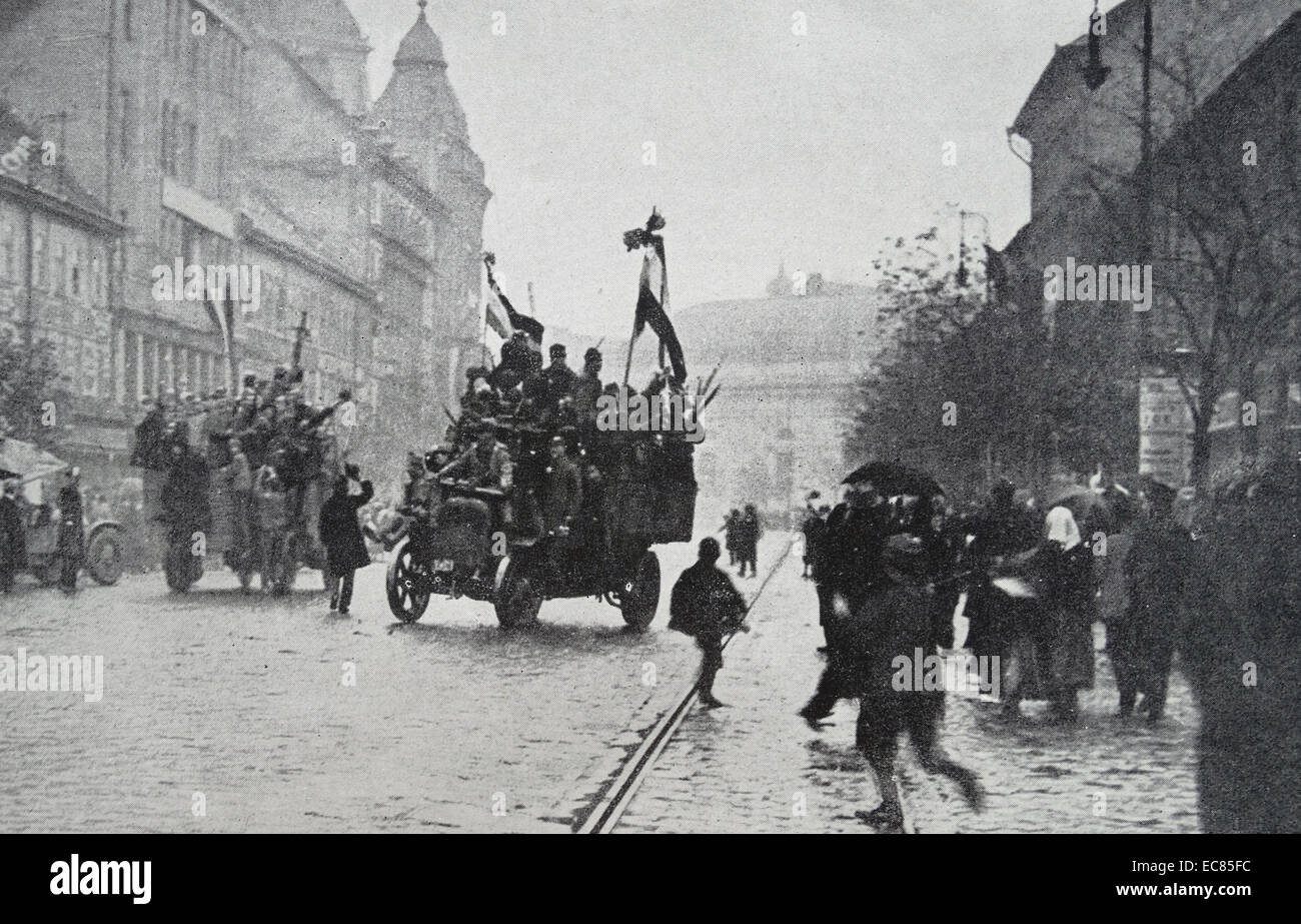Photograph of Hungarian Republican Revolutionary Soldiers in Budapest ...