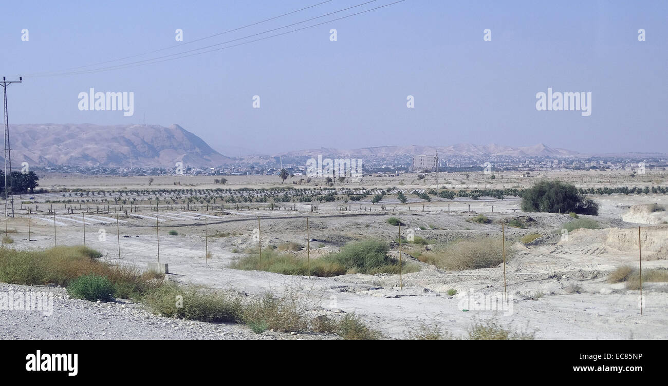 Jericho city; located near the Jordan River in the West Bank Stock ...
