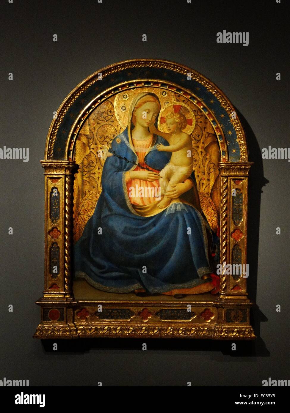 Madonna of Humility by Bartolomeo Bulgarini (1300-1378) painter of the ...