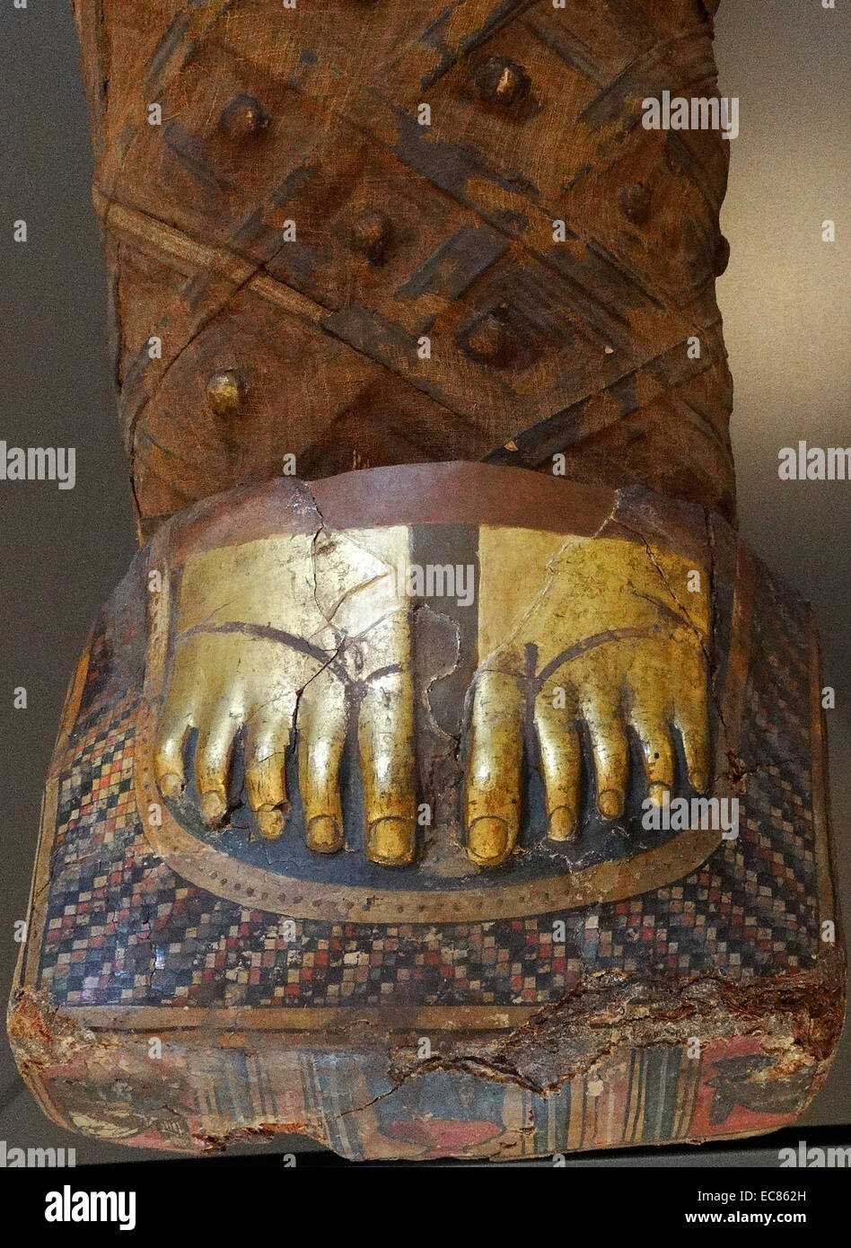 Mummy of a two year old boy from Fayum; Egypt 100 AD Roman period Stock ...