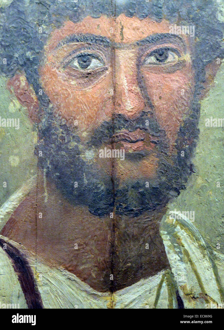 Encaustic roman-Egyptian mummy portraits from Fayum in Egypt; 150 AD ...