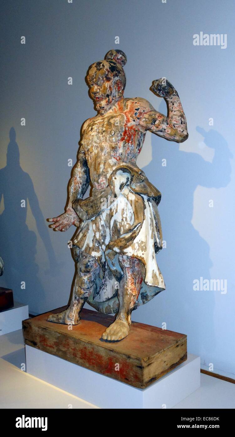 Japanese Temple Guardians. Dated 14th Century Stock Photo - Alamy