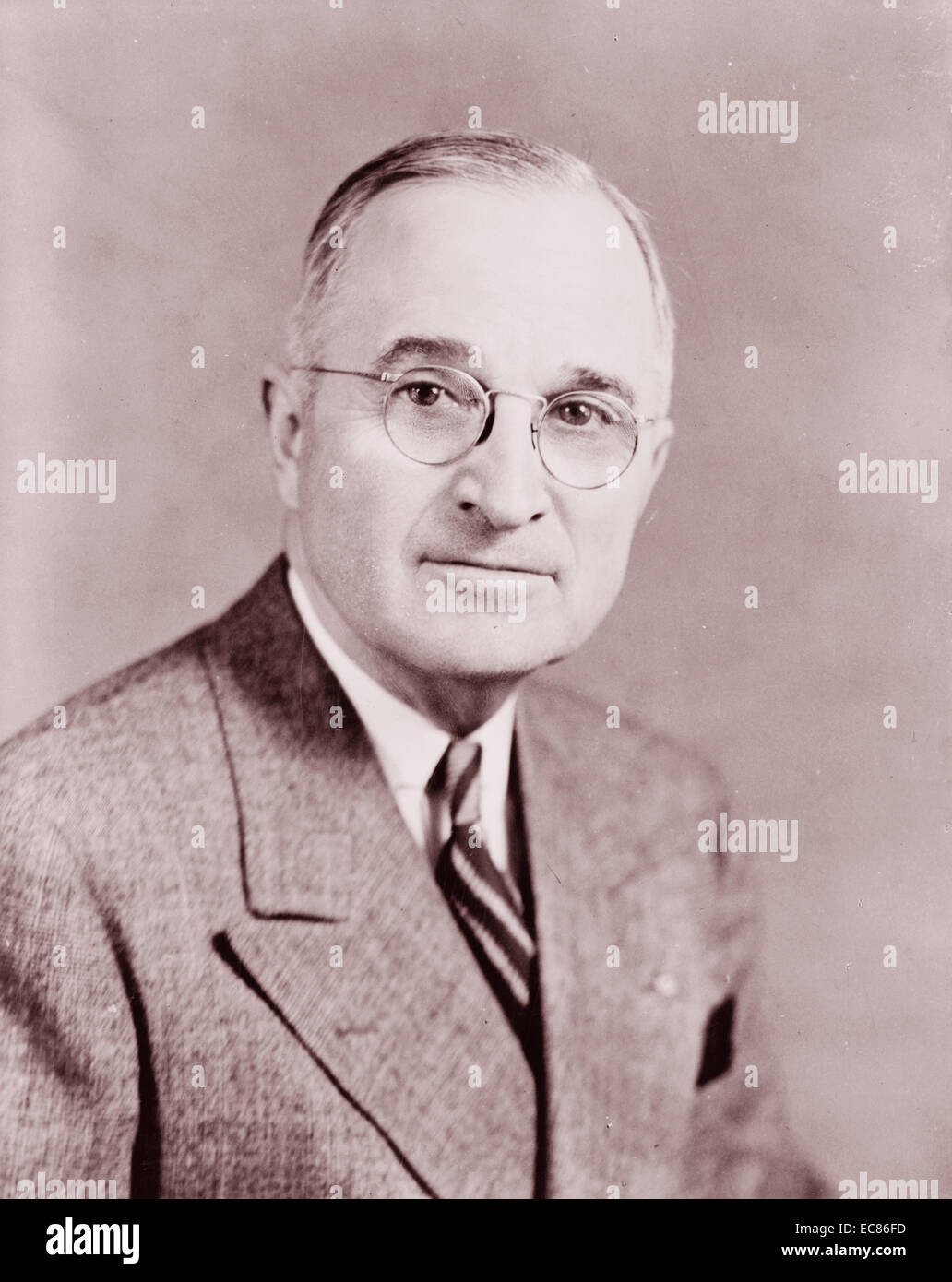 Photograph of President Harry S. Truman (1884-1972) 33rd President of ...