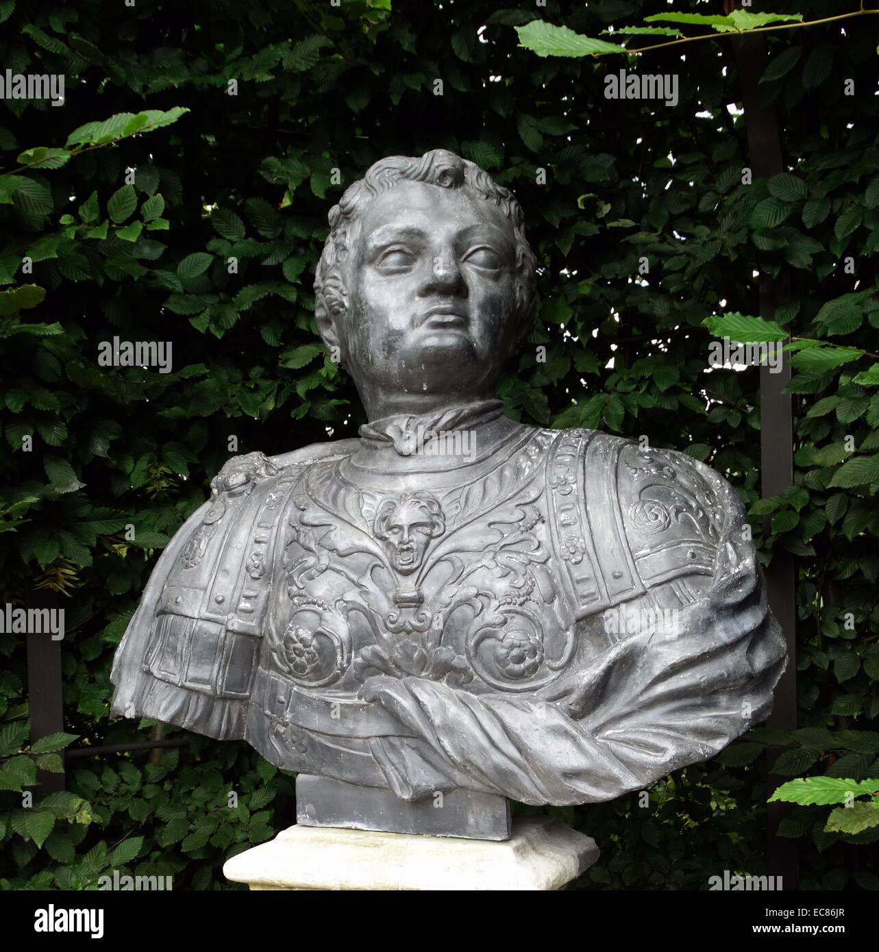 Lead portrait of Roman Emperor Gaius Julius Caesar Germanicus. Created ...