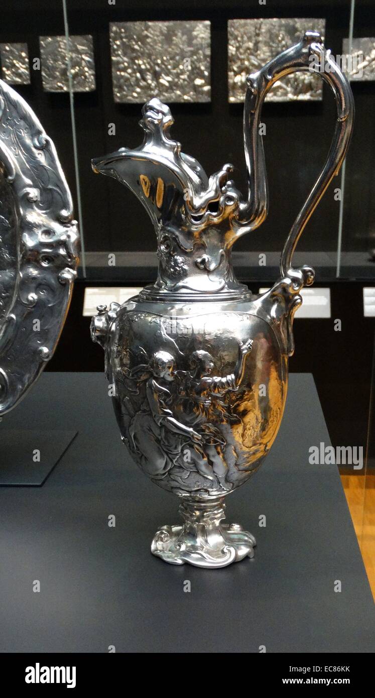 Ewer with scenes from the story of Diana and Callisto. Created by ...