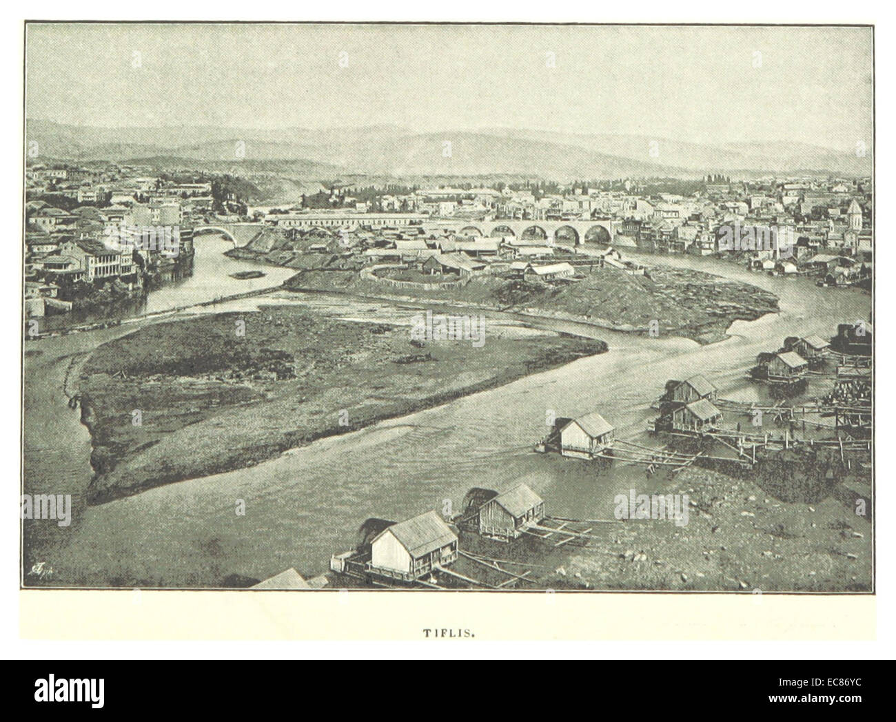 This 1893 illustration of Tiflis (now Tbilisi, Georgia) provides a ...