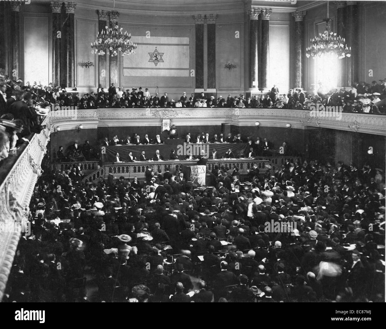 Photograph of the Zionist Congress Basle. The first Zionist Congress ...