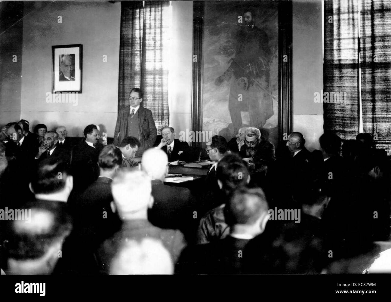 Photograph of the Zionist General Council Meeting. Attendees include ...