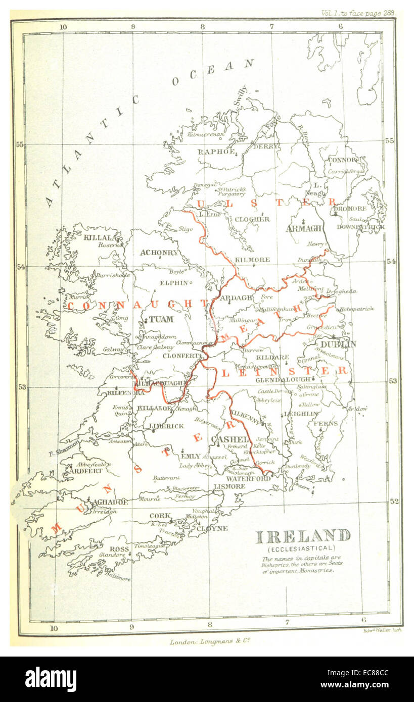 BAGWELL(1885) p 1.325 Ireland - Ecclesiastical Stock Photo - Alamy