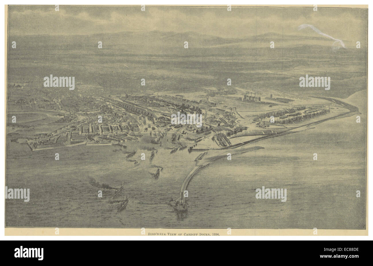 Vintage Cardiff Docks High Resolution Stock Photography and Images - Alamy