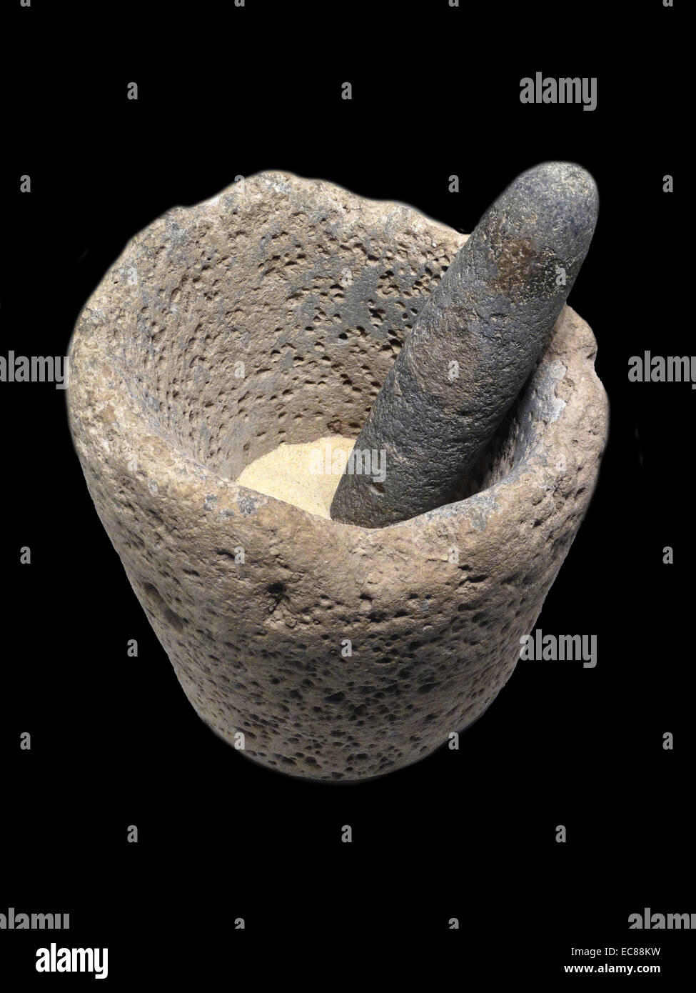 Limestone grinding tool from the Natufian culture, from the Eastern ...