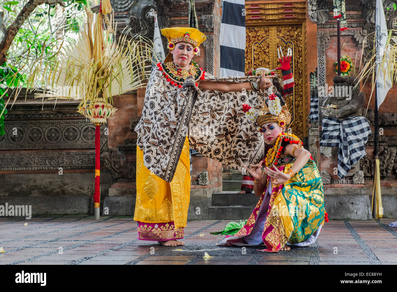 Barong and Kris Dance, Traditional Balinese dance, Ubud, Bali Island ...