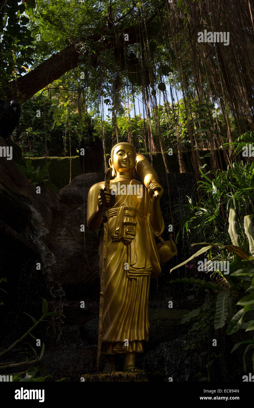 Statue of the legendary Buddhist monk Phra Sivali in Bangkok, Thailand ...