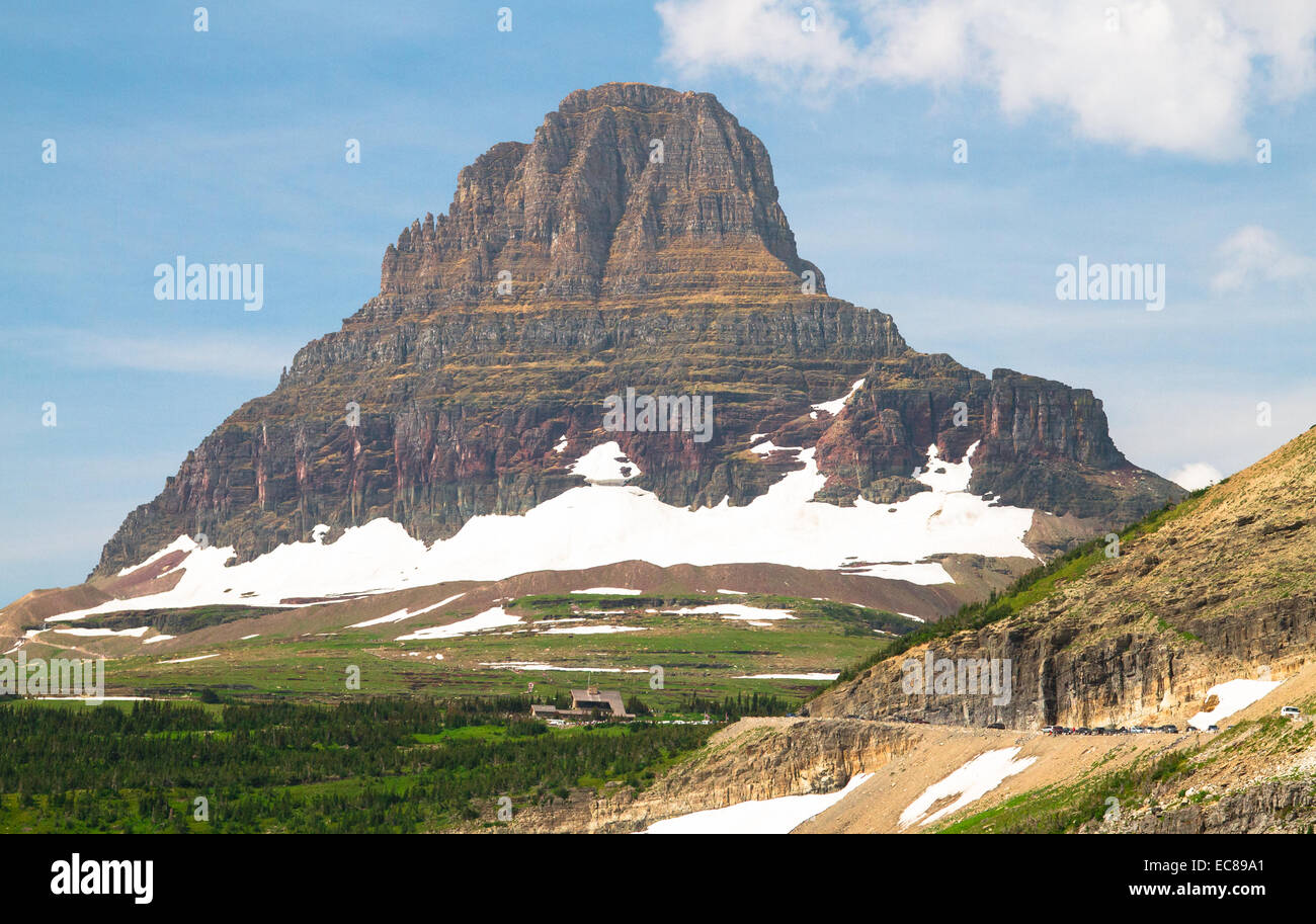 Clements Mountain in Glacier National Park, Montana Stock Photo - Alamy