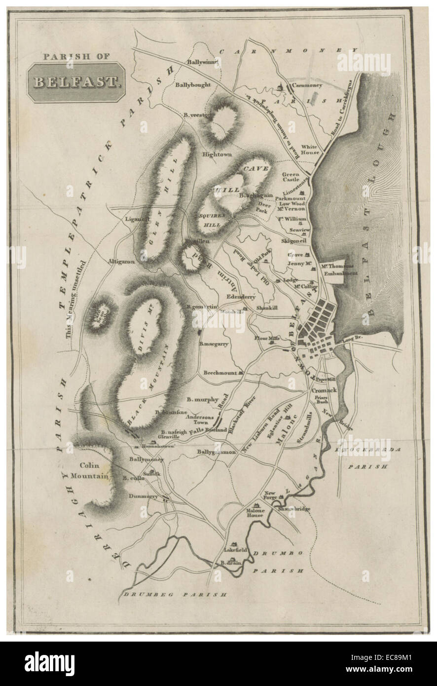 Old belfast map hi-res stock photography and images - Alamy