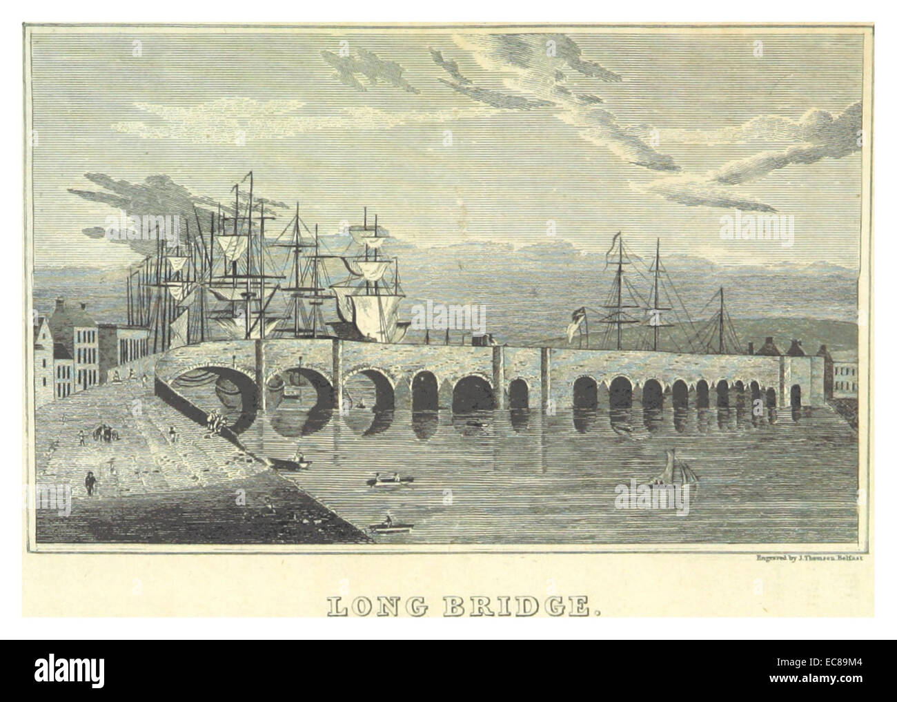Old long bridge Cut Out Stock Images & Pictures - Alamy