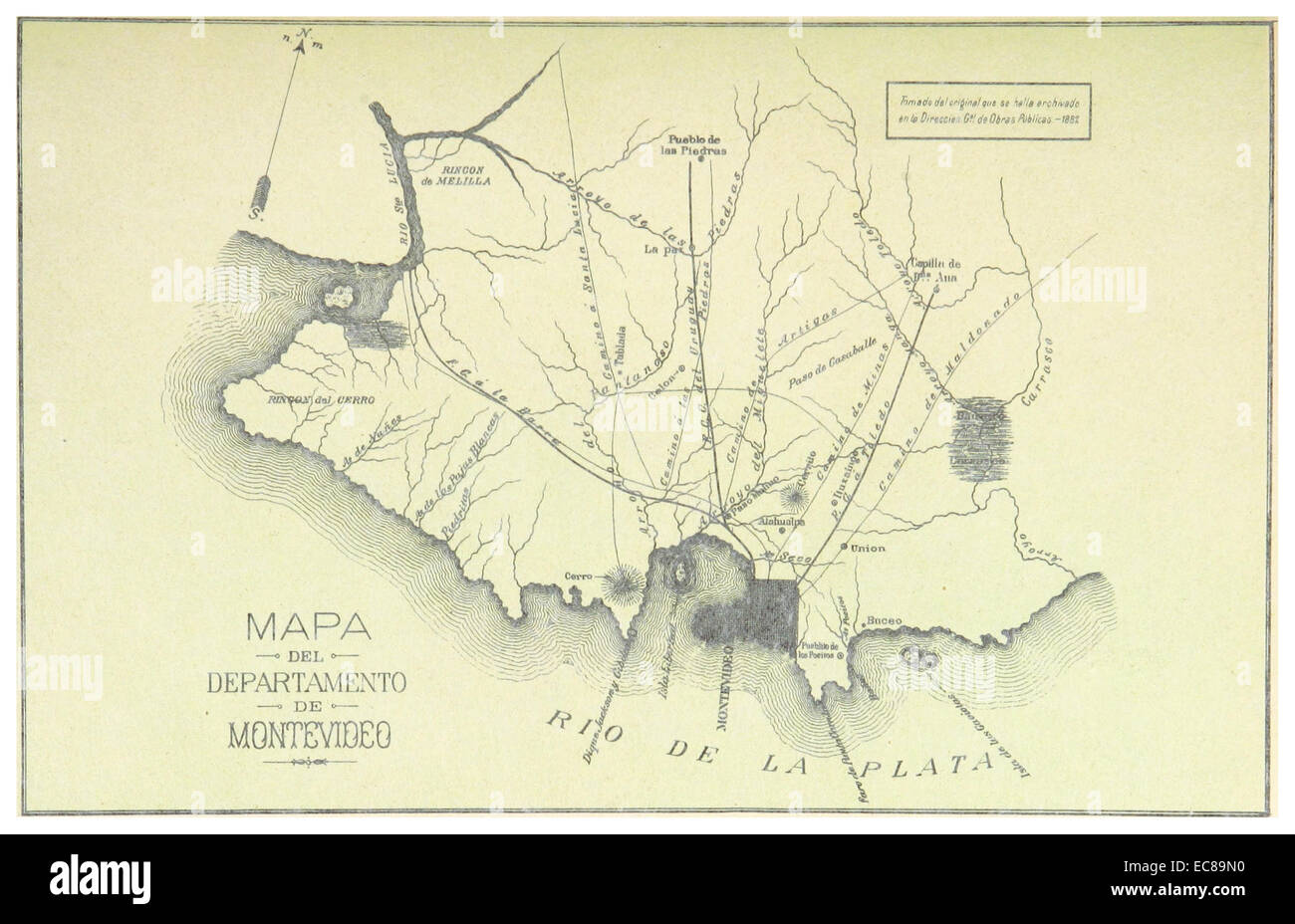 Mapa de montevideo hi-res stock photography and images - Alamy