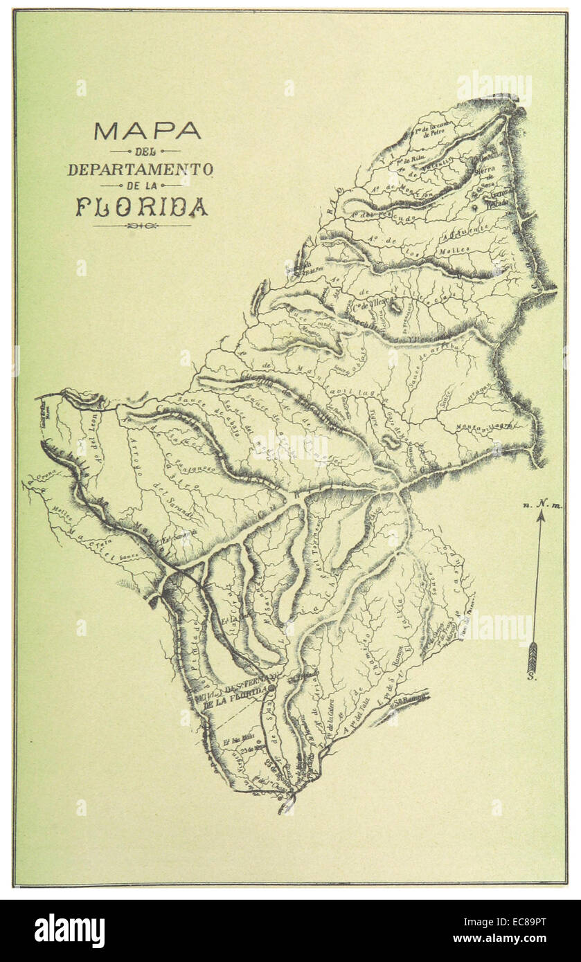 This 1882 map by Bera illustrates the Department of Florida, providing ...