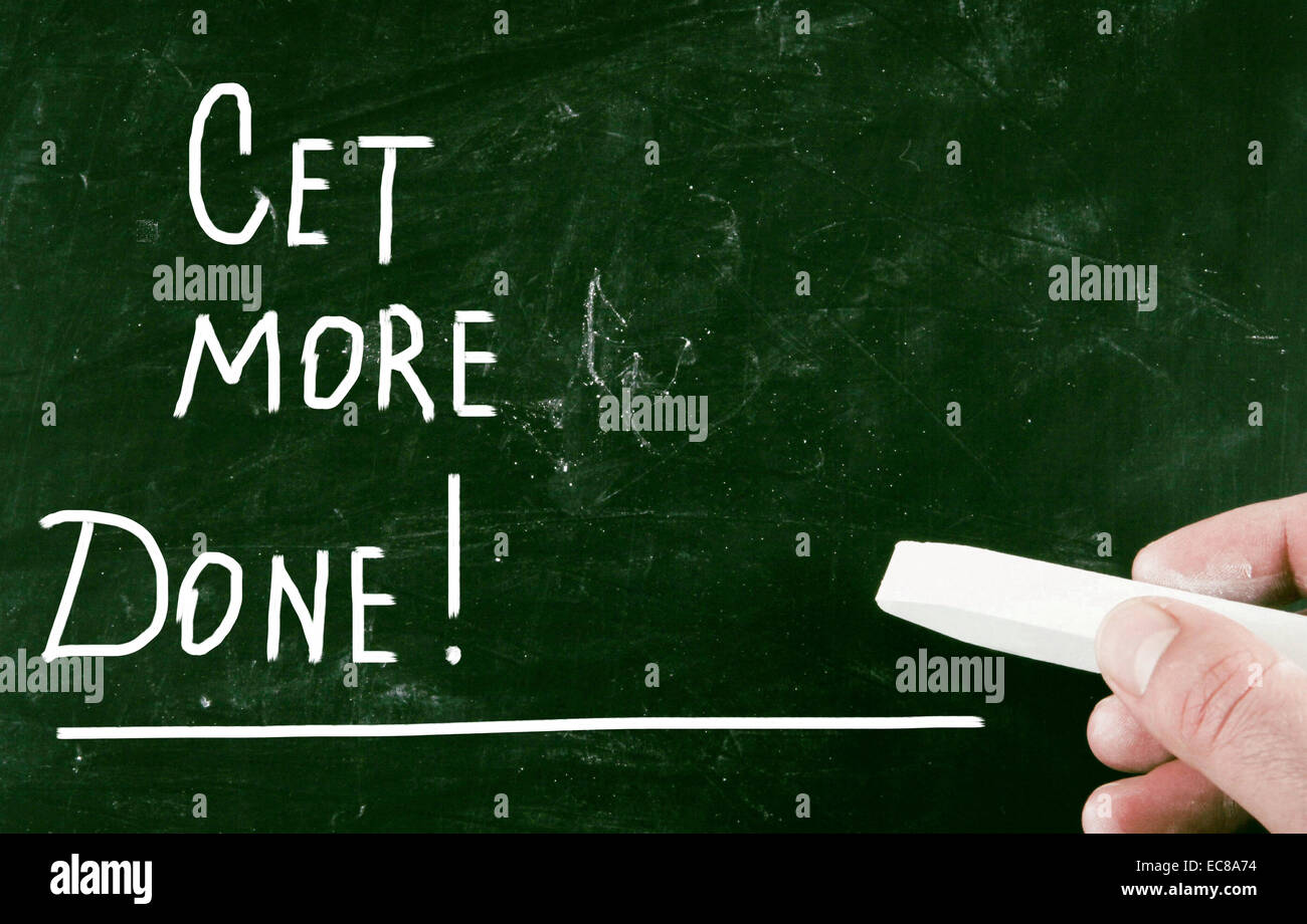 get more done! Stock Photo - Alamy