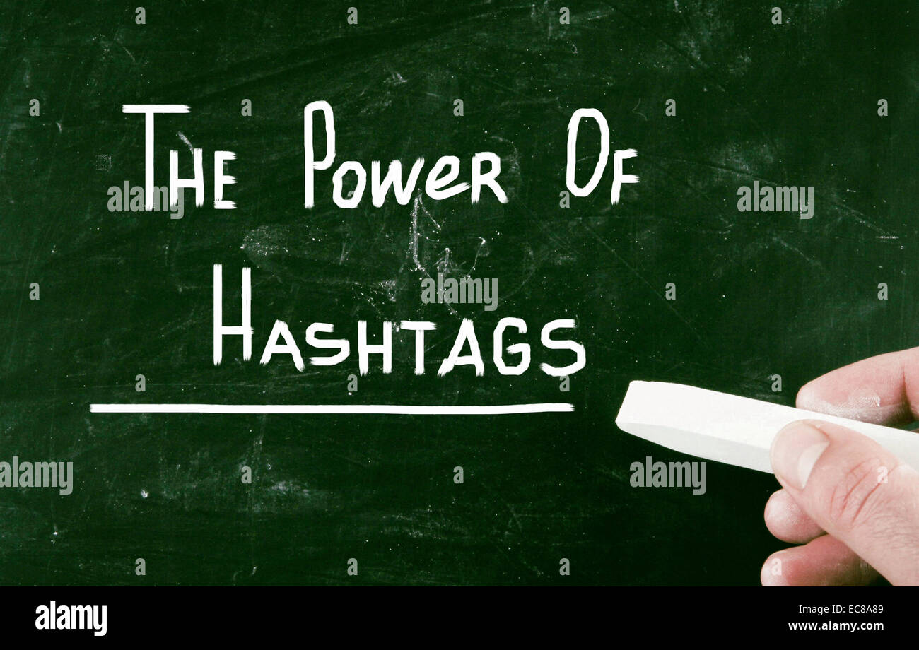the power of hashtags Stock Photo - Alamy