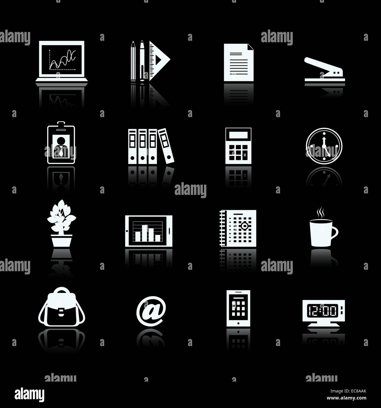 Office pictograms hi-res stock photography and images - Alamy