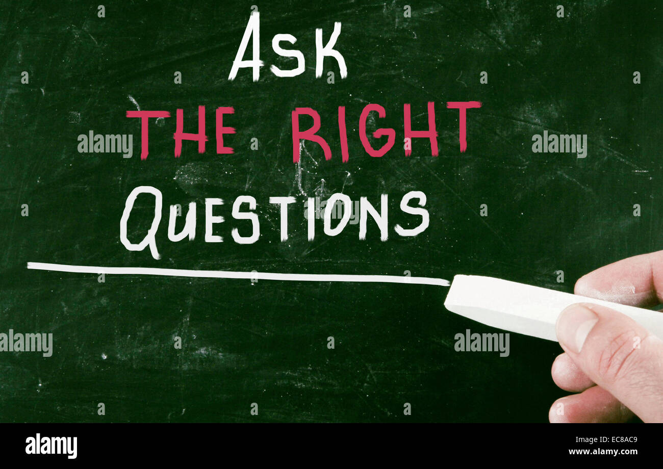 ask the right questions Stock Photo - Alamy