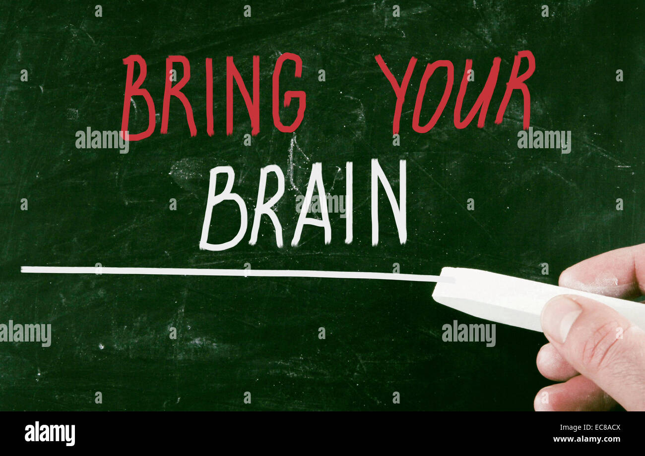 bring your brain Stock Photo - Alamy
