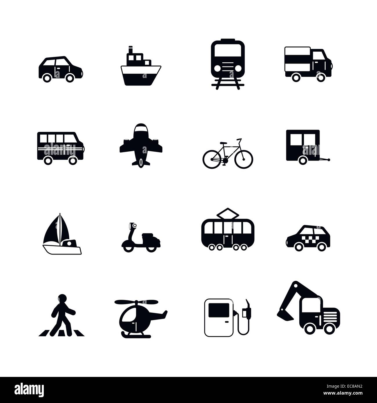Truck pedestrian Stock Vector Images - Alamy