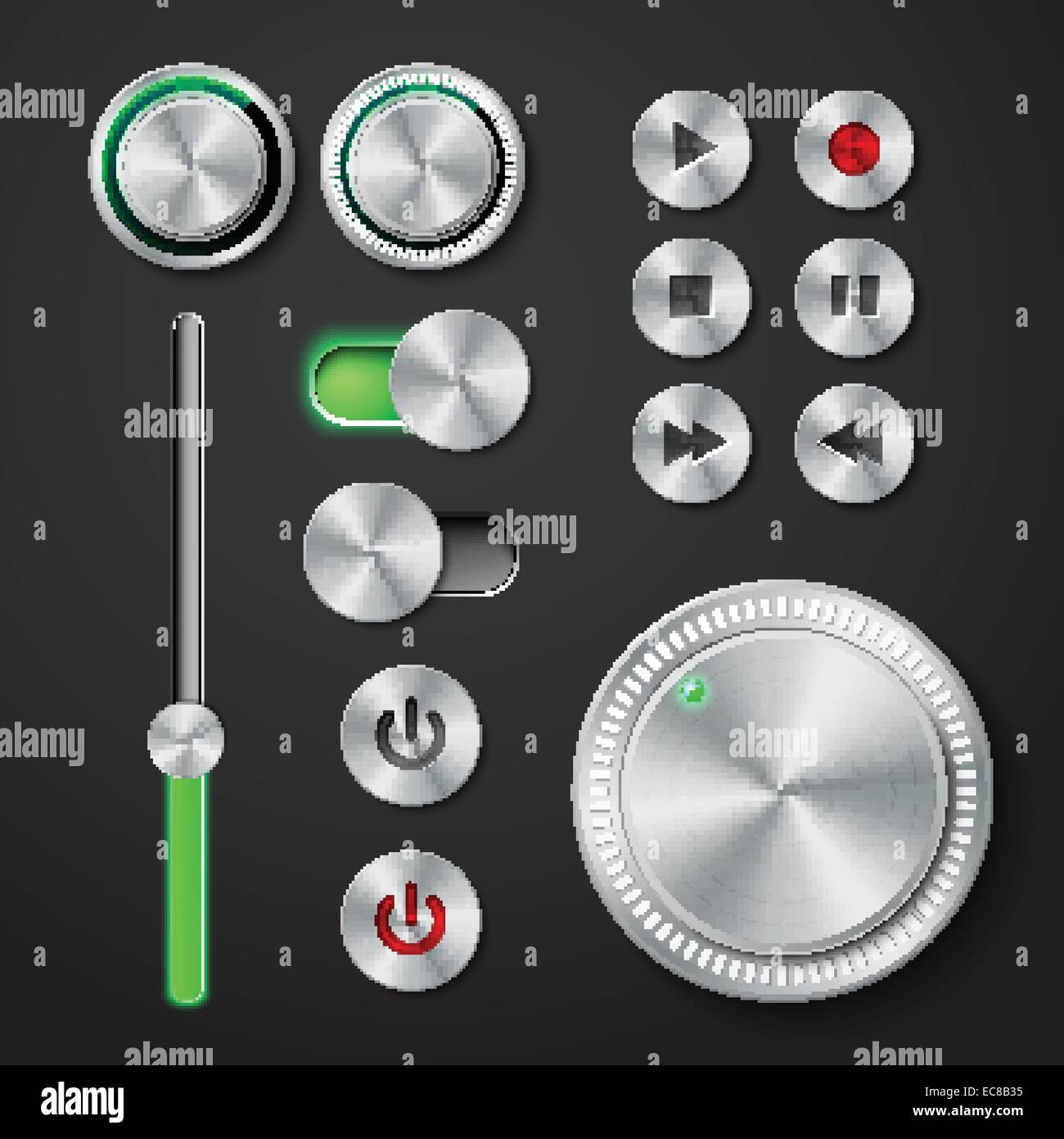 Playback buttons Stock Vector Images - Alamy