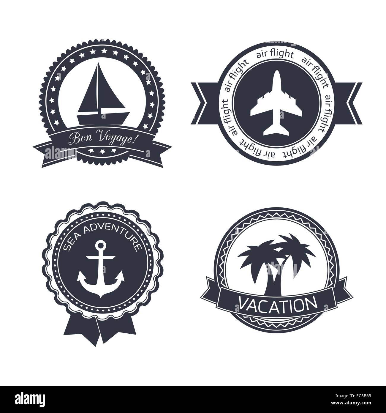 Travel stickers Stock Vector Images - Alamy