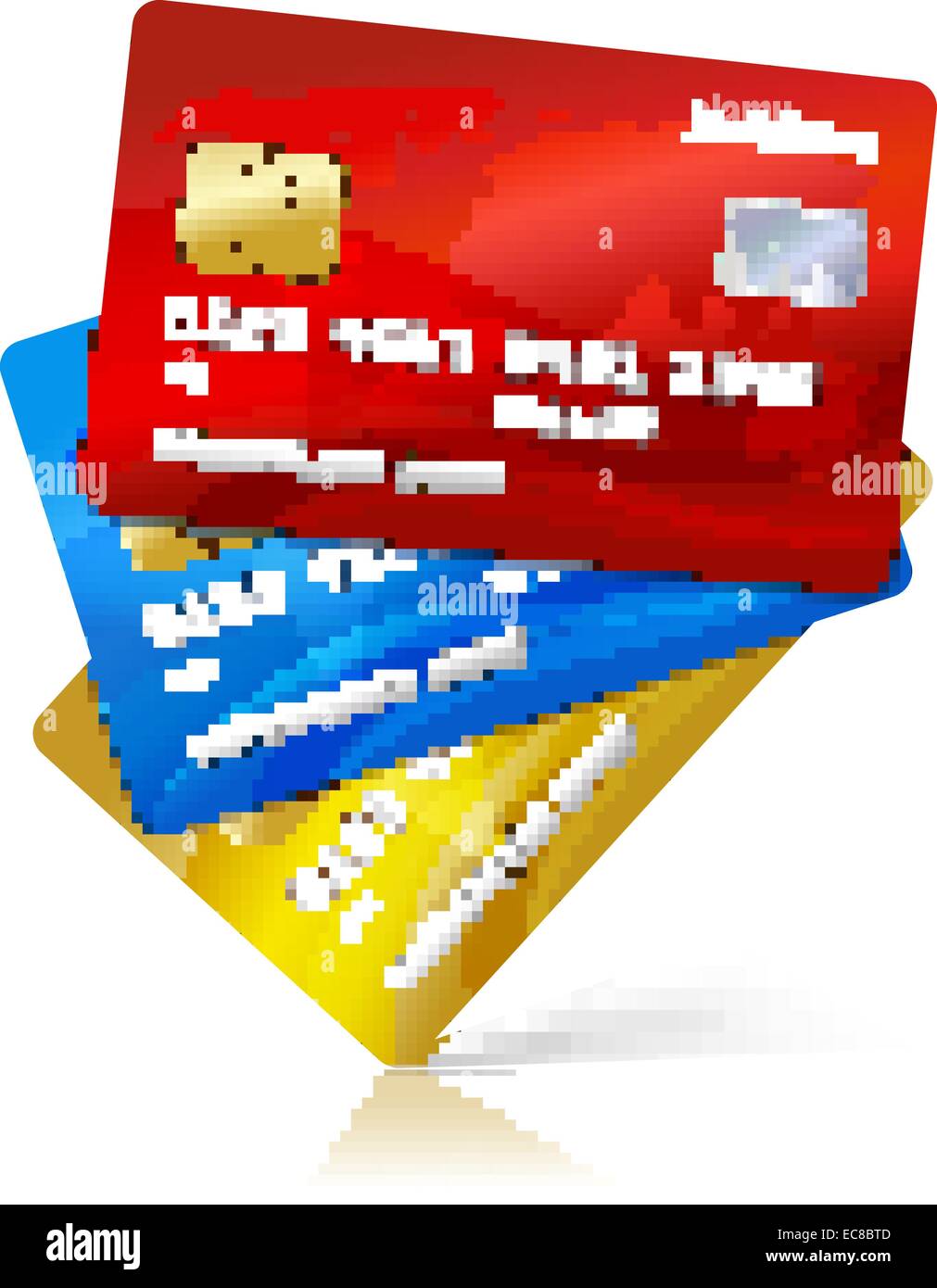 Collection credit cards Stock Vector Images - Alamy