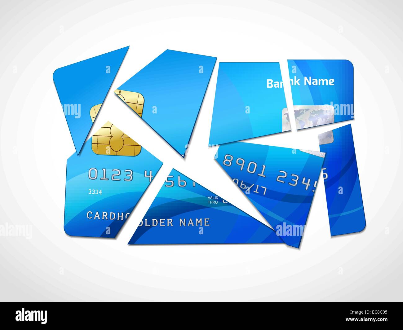 Default credit card Stock Vector Images - Alamy