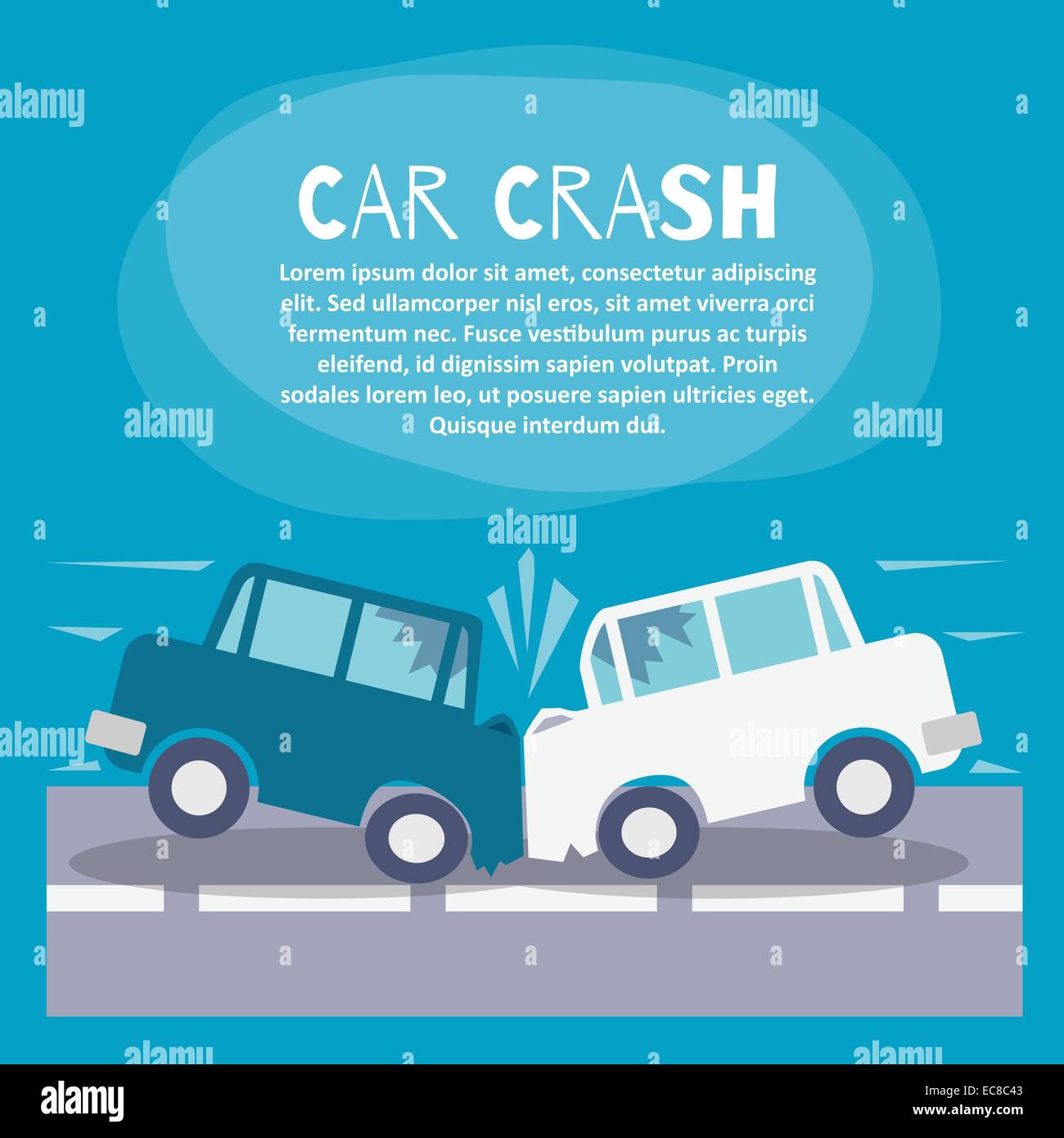 Two cars on street Stock Vector Images - Alamy