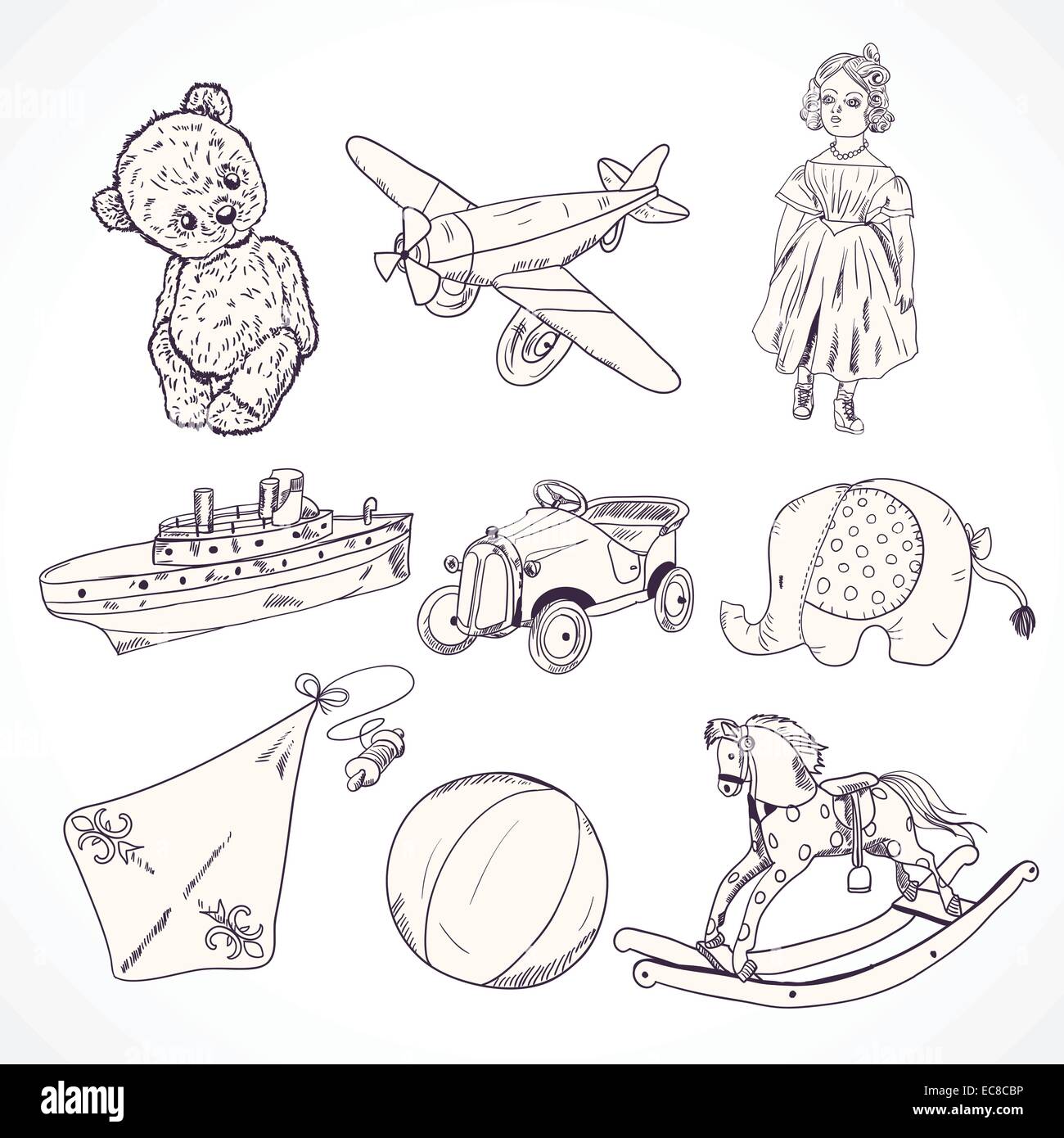 Vintage Toys Drawing