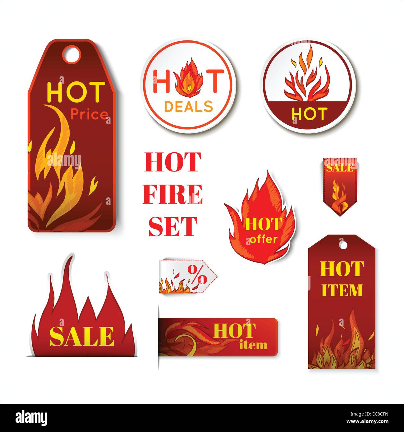 Fire badges Stock Vector Images - Alamy