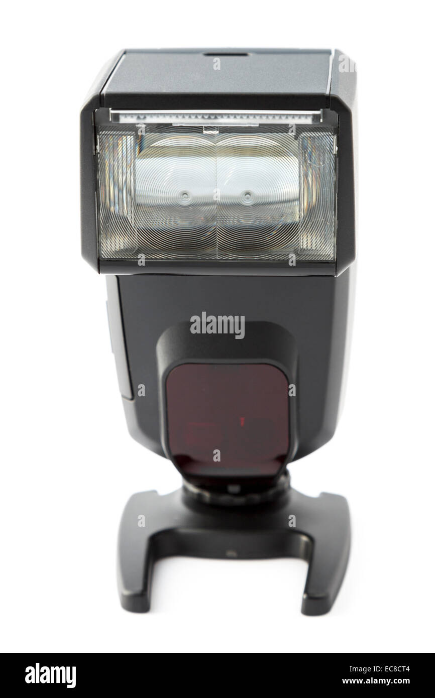 Electronic hotshoe camera flash flashgun with an angled tilting flash ...