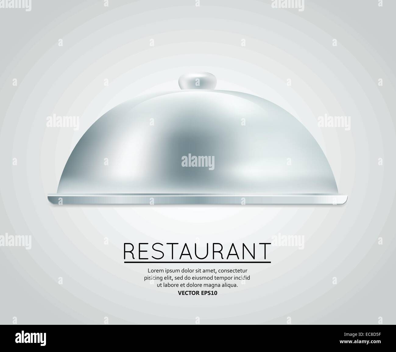 Restaurant cloche food tray to serve dish meal restaurant menu design ...