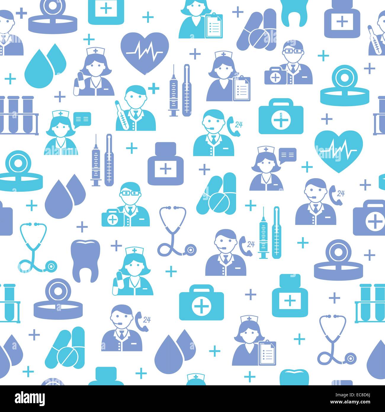 Seamless medical and healthcare pattern background vector illustration ...