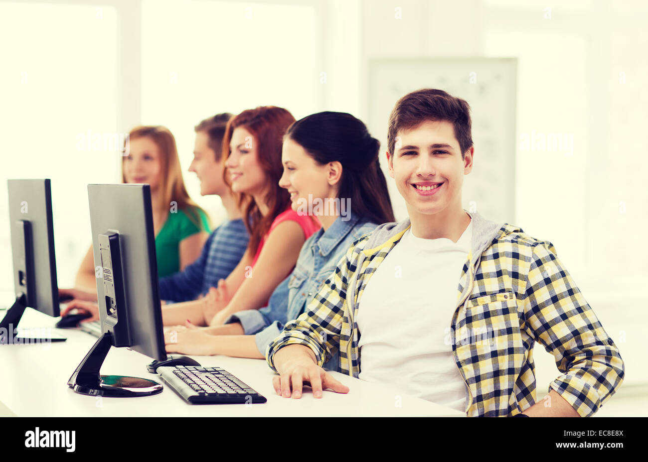 Teen exam in class hi-res stock photography and images - Alamy