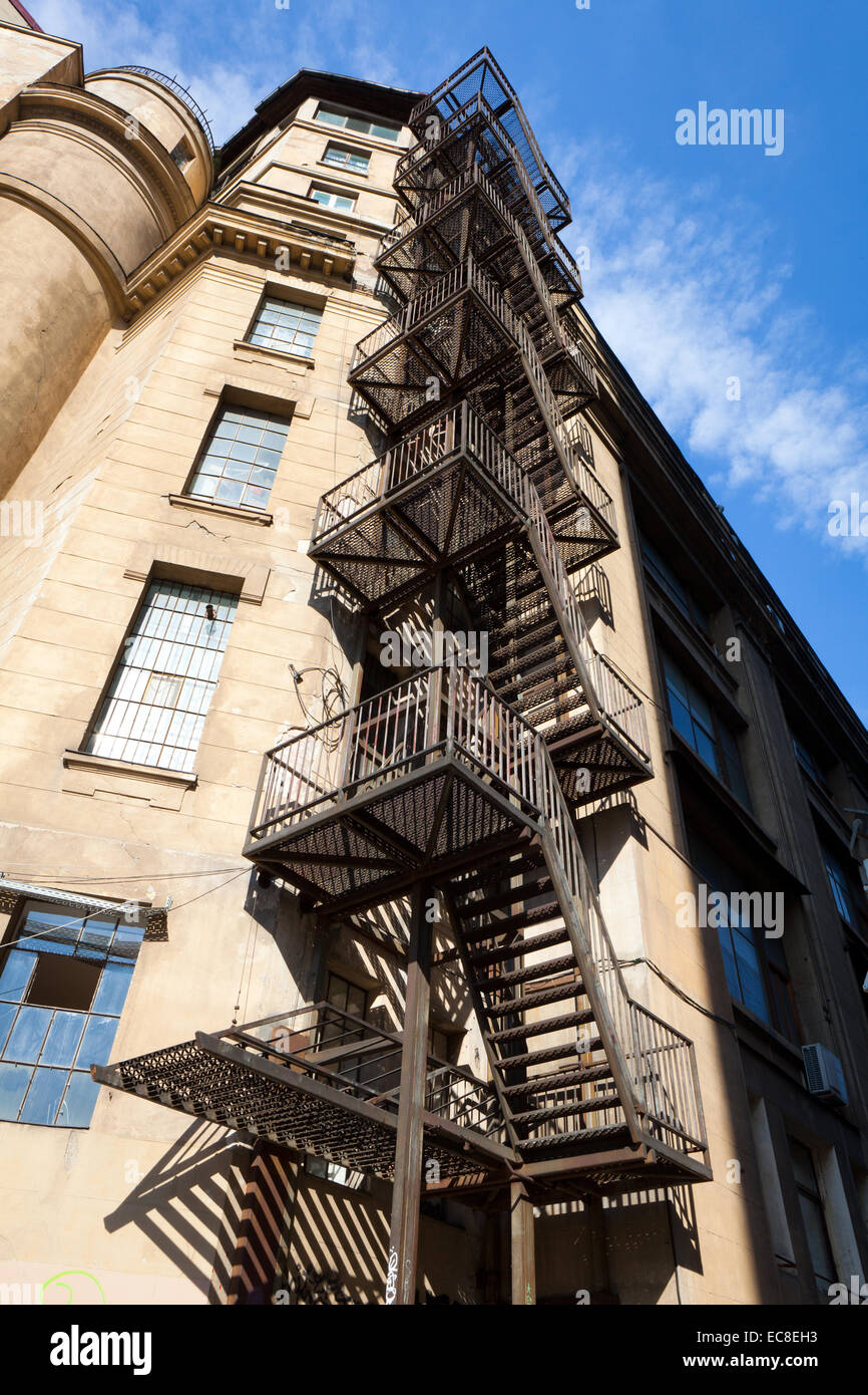 Emergency exit stairs hi-res stock photography and images - Alamy