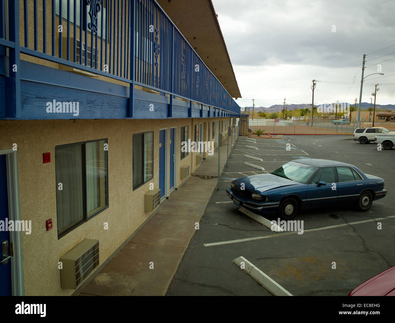 Parking lot railing hi-res stock photography and images - Alamy