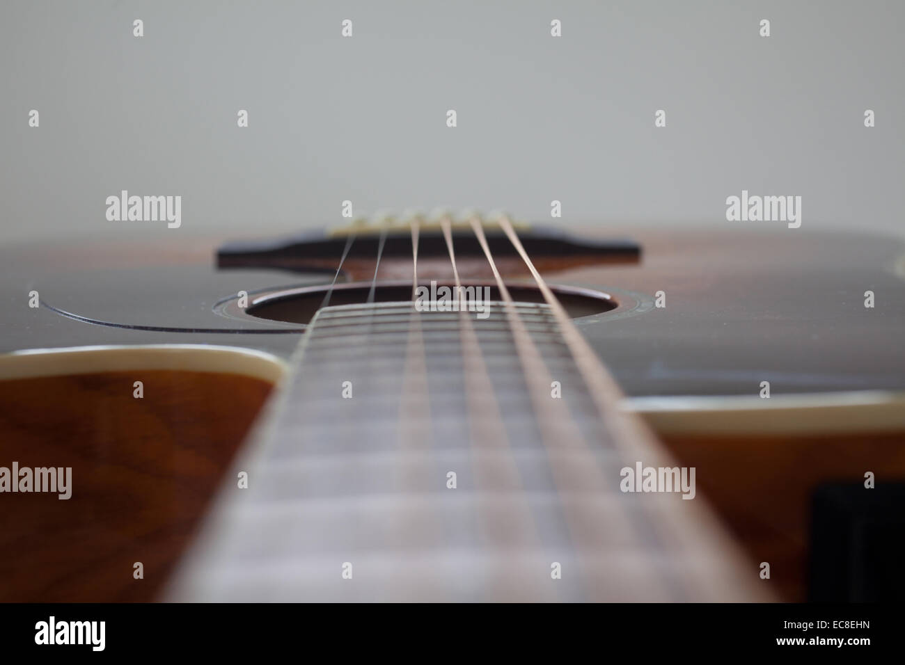Acoustic Guitar close-up Stock Photo - Alamy