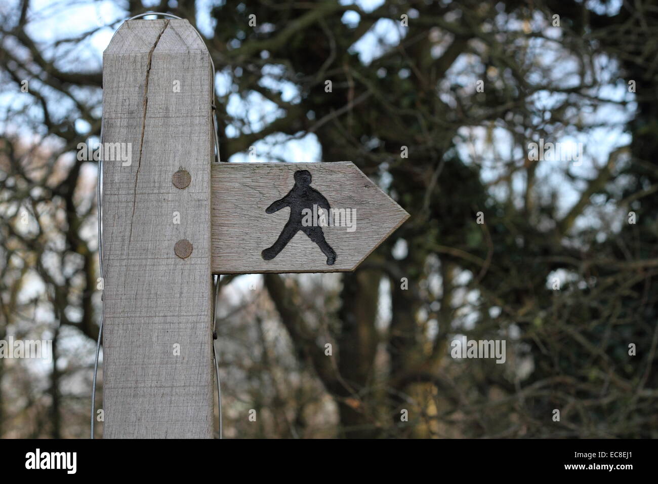 Right of Way sign typical of the UK Stock Photo - Alamy