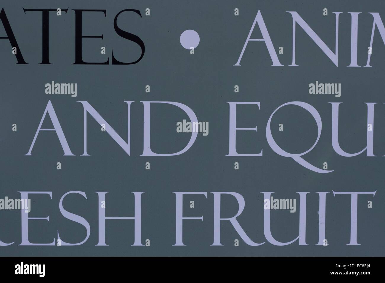 Example of word fonts Stock Photo - Alamy