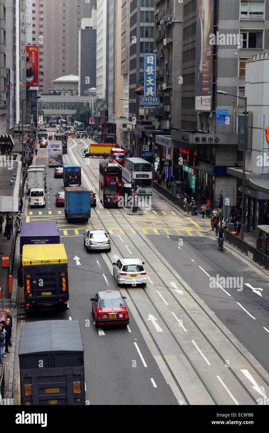 Hong Kong road Stock Photo - Alamy