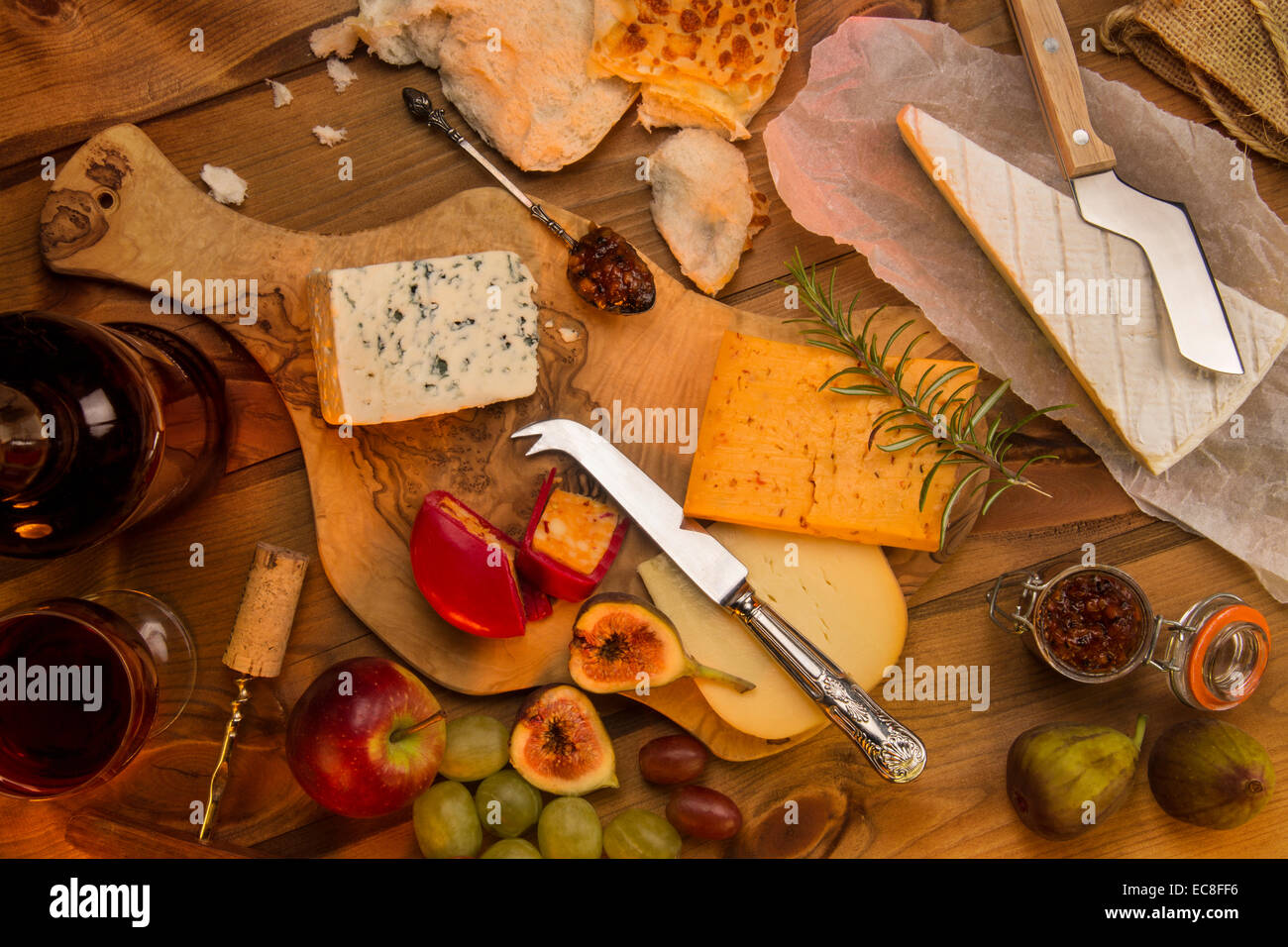 A selection of European Cheese Stock Photo - Alamy