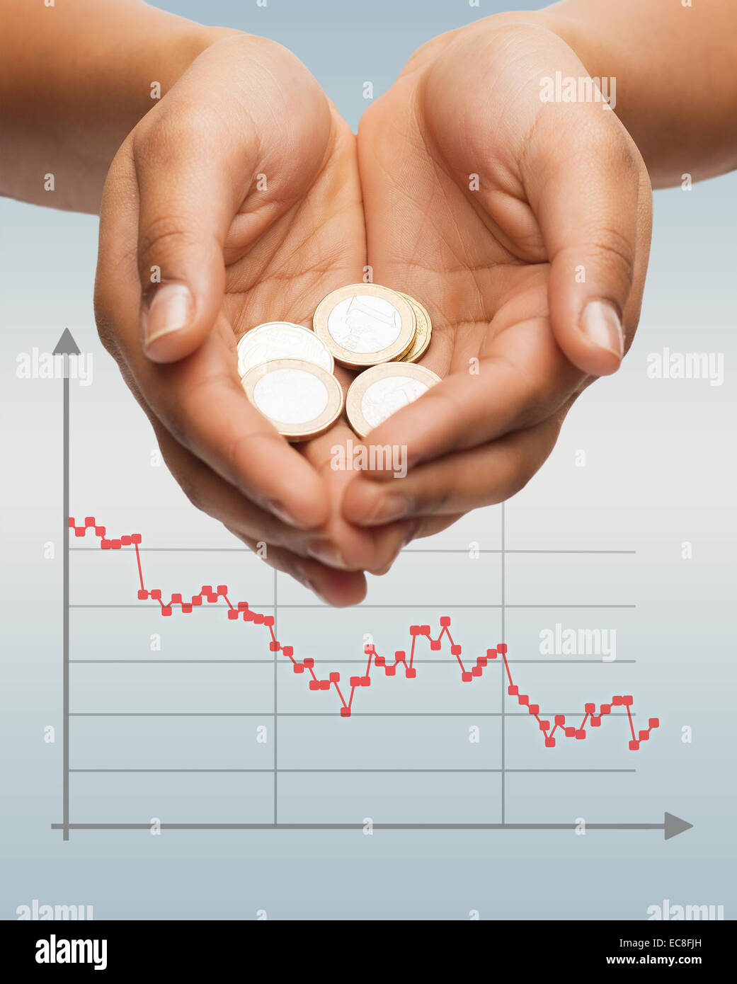 Stock market graph hands hi-res stock photography and images - Alamy